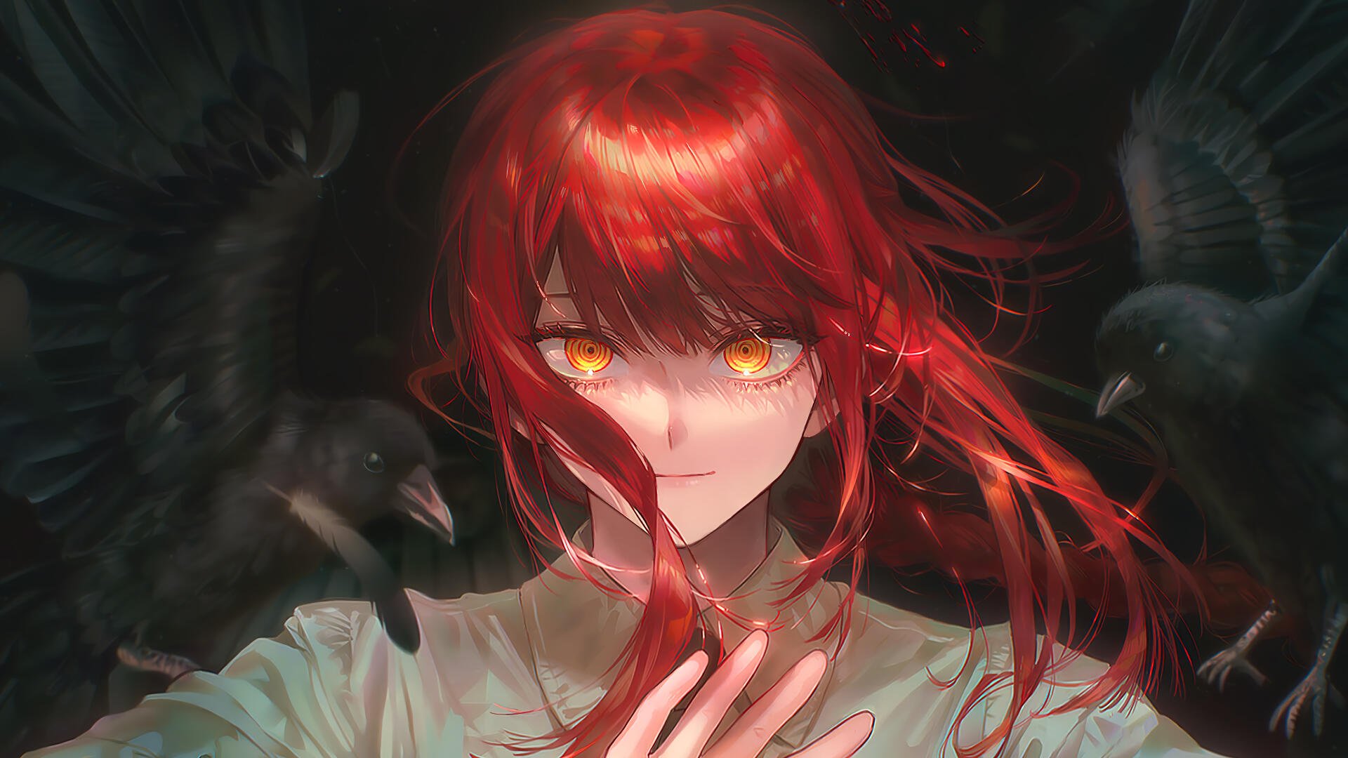 Chainsaw Man 4K: Crimson Gaze Wallpaper