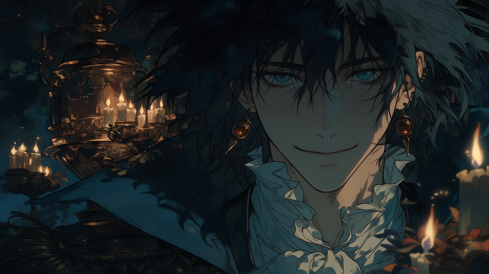 Howl's Gaze — Ghibli-Style AI Anime 2K Wallpaper