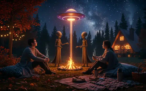 alien with people 4k Desktop Wallpapers, Phone Wallpaper, PFP, Gifs ...