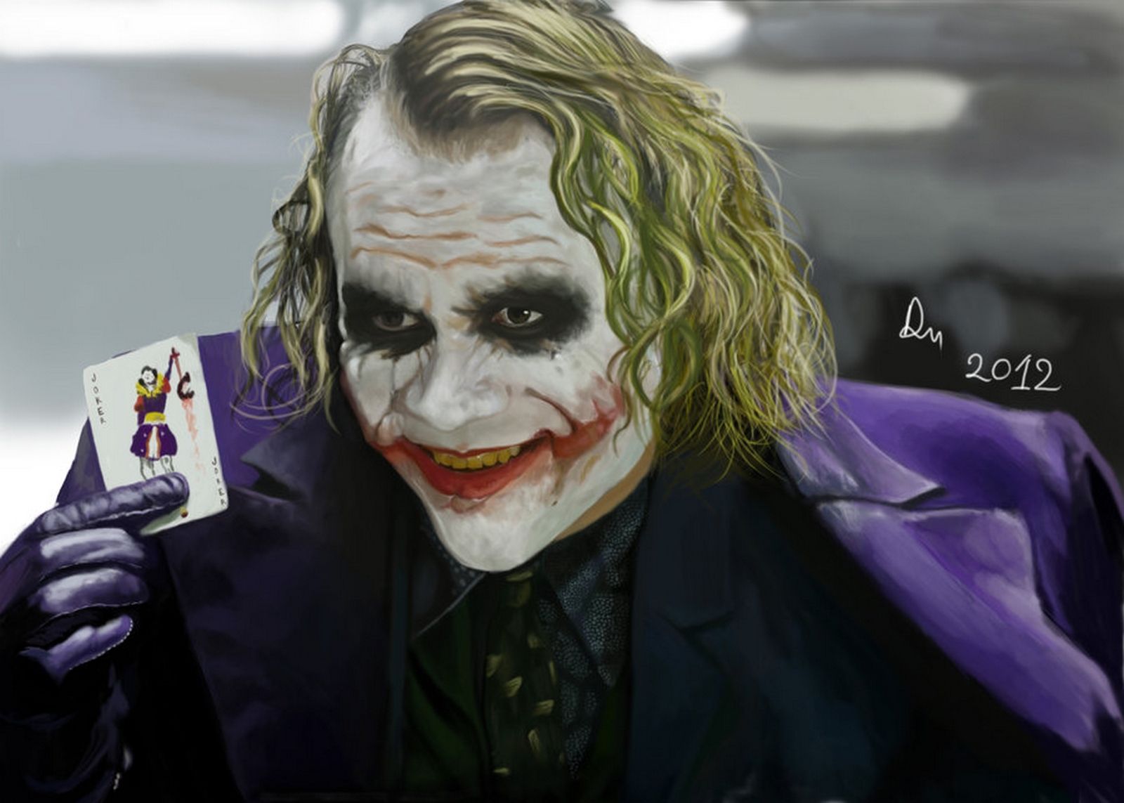 The Dark Knight Joker HD Wallpaper – Iconic Movie Villain Portrait by ...