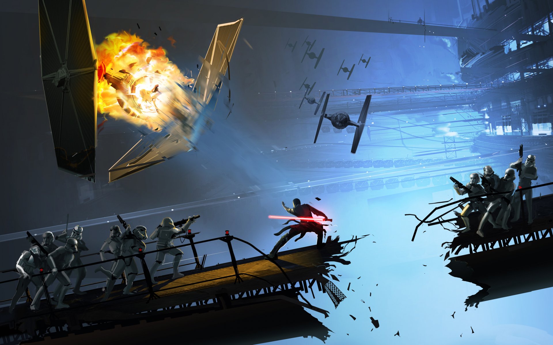 Epic Star Wars Sci-Fi Battle – HD Galactic Showdown Wallpaper ...