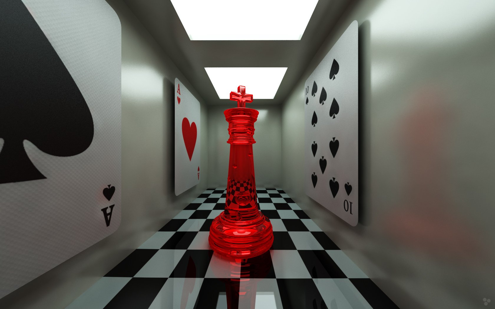 Scary Chess Game Wallpaper
