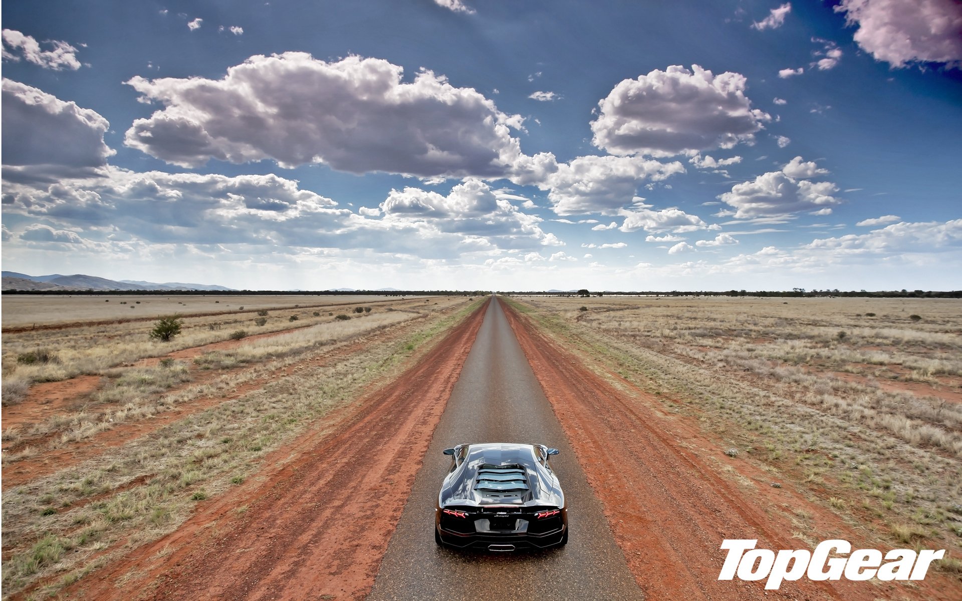 Lamborghini Aventador Roars Across Desert – Top Gear HD Wallpaper