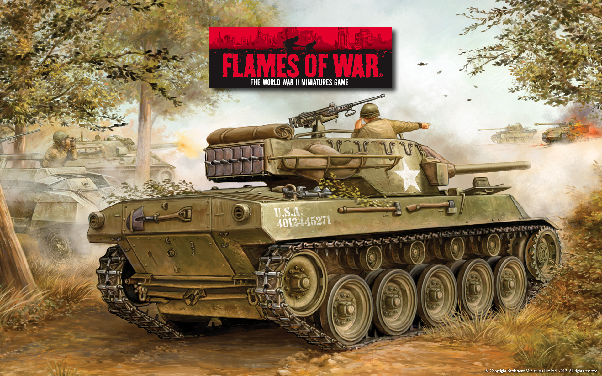 Video Game Flames Of War HD Wallpaper