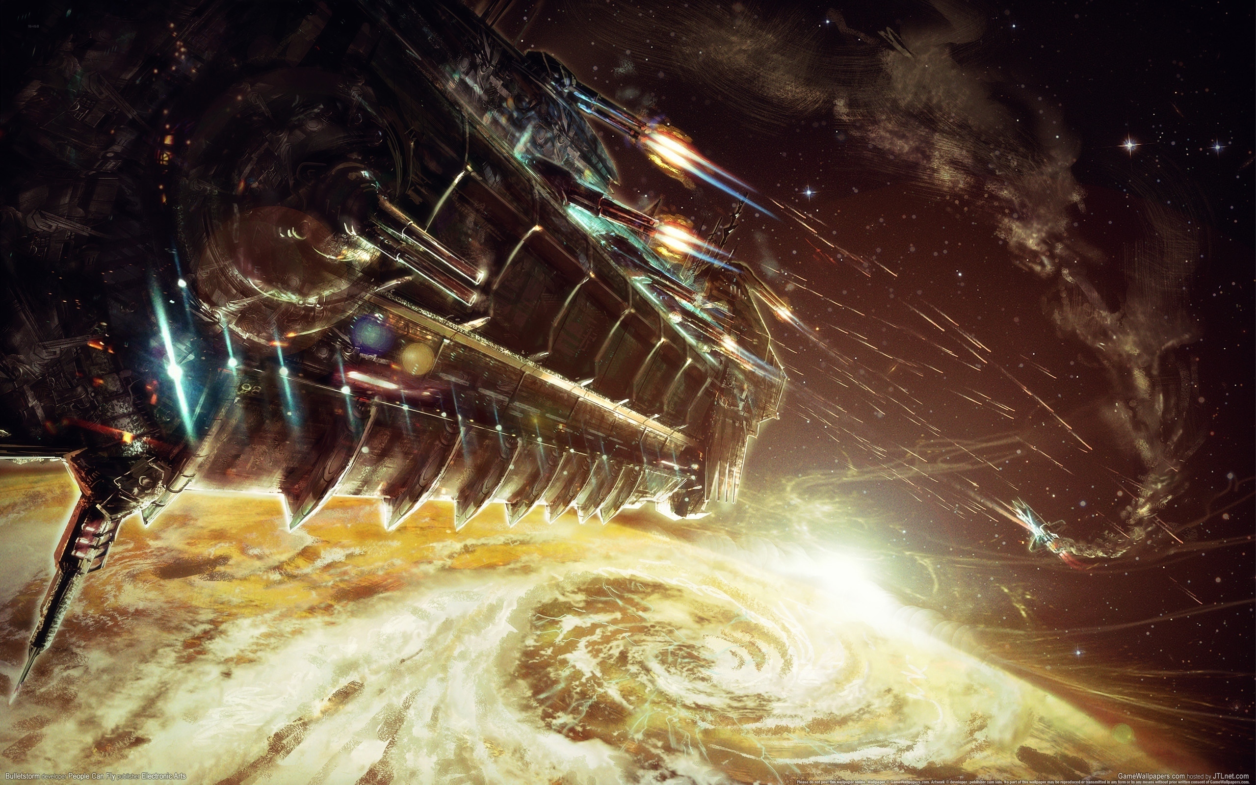 Futuristic Space Adventure: HD Wallpaper from Bulletstorm