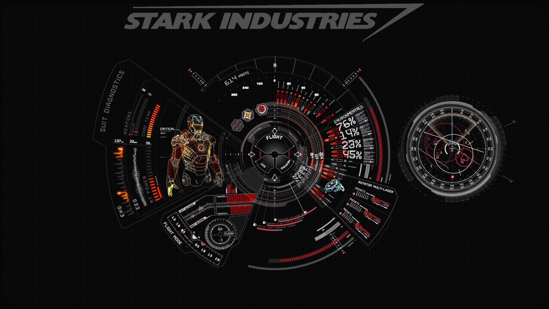 Iron Man HD Wallpaper: Stark Industries Tech Unleashed