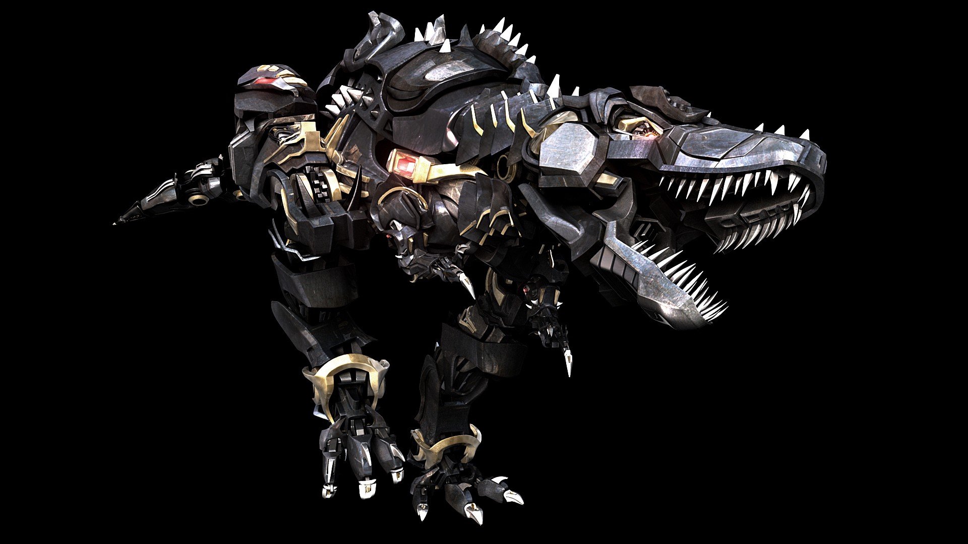 CyberRex: The Ultimate Sci-Fi Robot Dinosaur HD Wallpaper