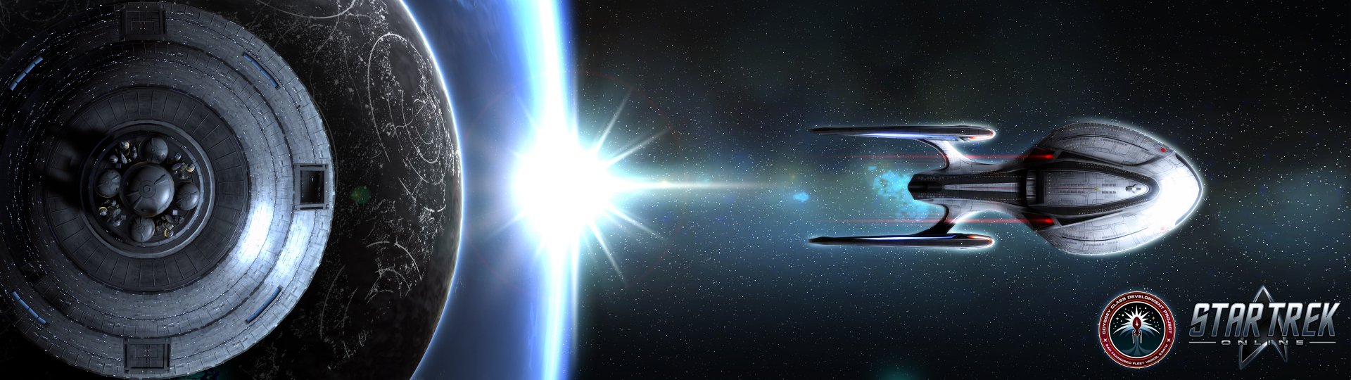 Star Trek HD Wallpaper: Epic Video Game Space Adventure | 3840x1080 ...