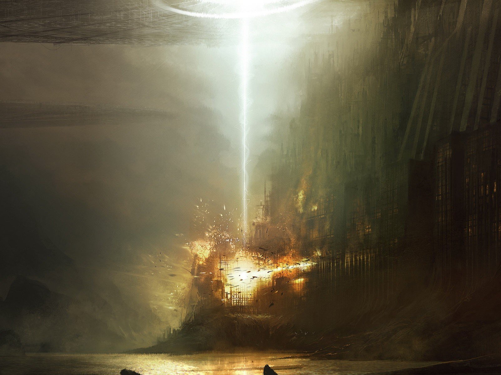 Download Sci Fi Explosion Wallpaper