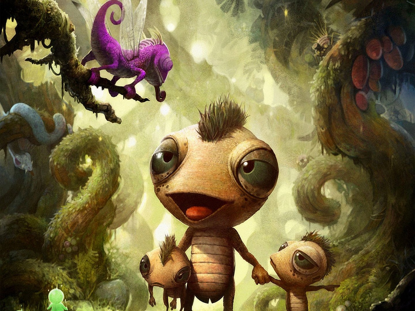 Enchanted Forest Guardians: Fantasy Creature HD Wallpaper | 1440x1080 ...
