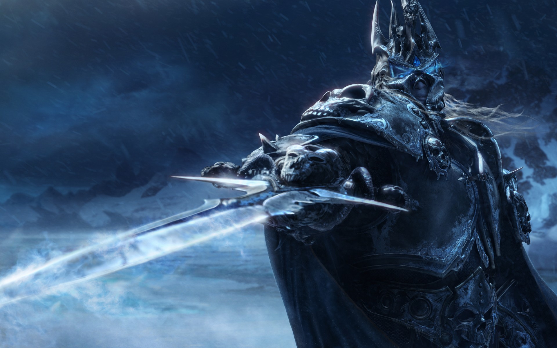 Epic World of Warcraft HD Wallpaper: The Lich King's Frostbound Fury