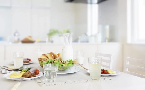 Download French Fries Lunch Chicken Food Meal 4k Ultra HD Wallpaper