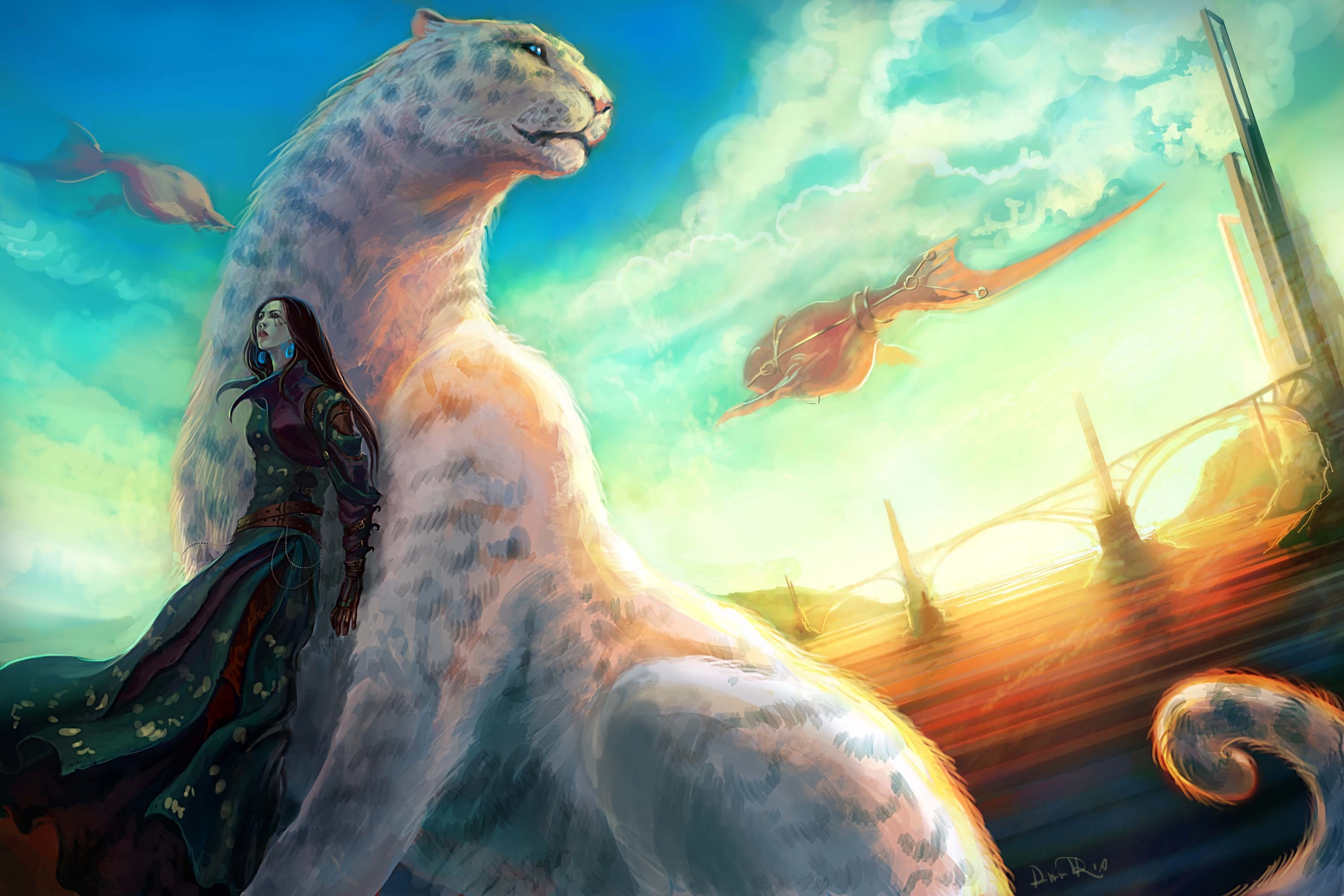 Fantasy Animal HD Wallpaper: A Journey Beyond Reality by Anna Pazyniuk