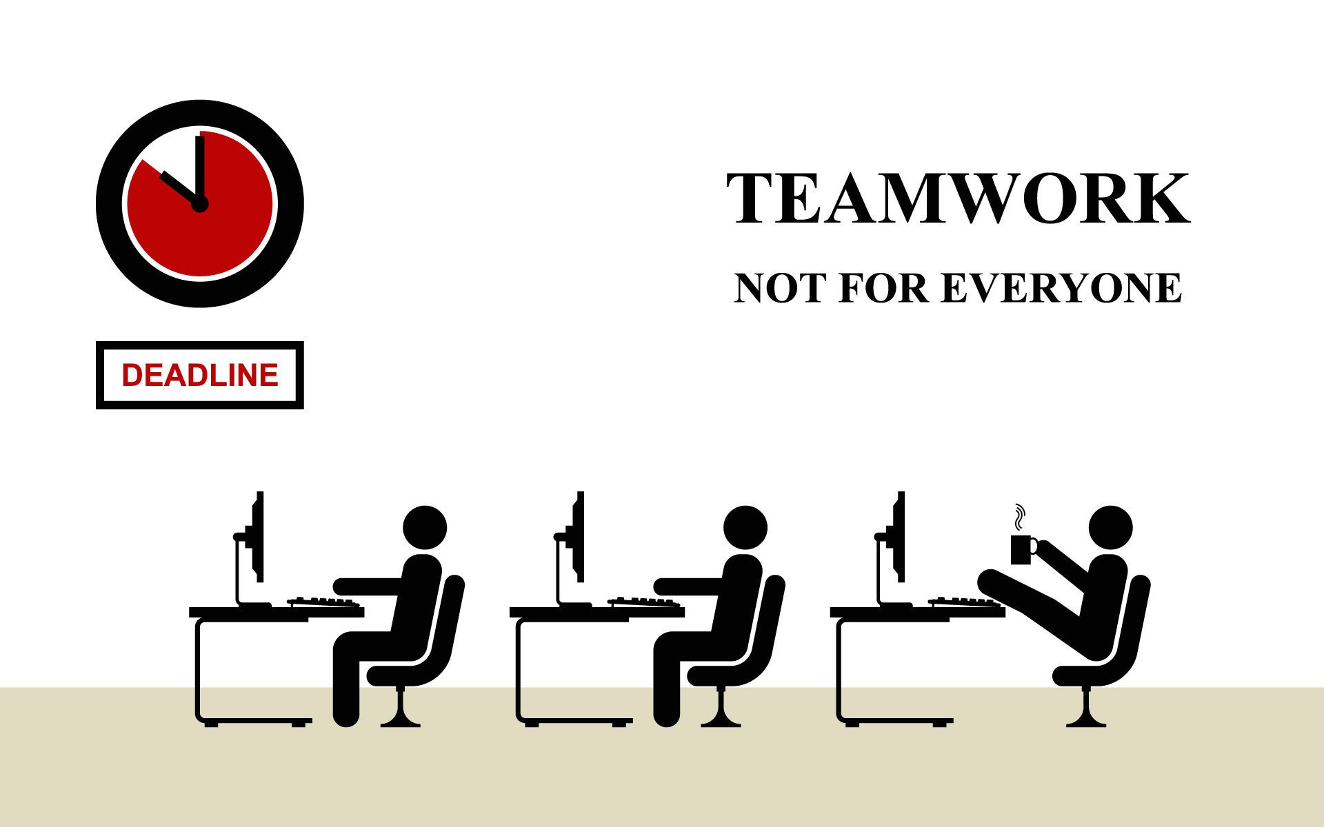 Funny HD Wallpaper: Teamwork Not for Everyone