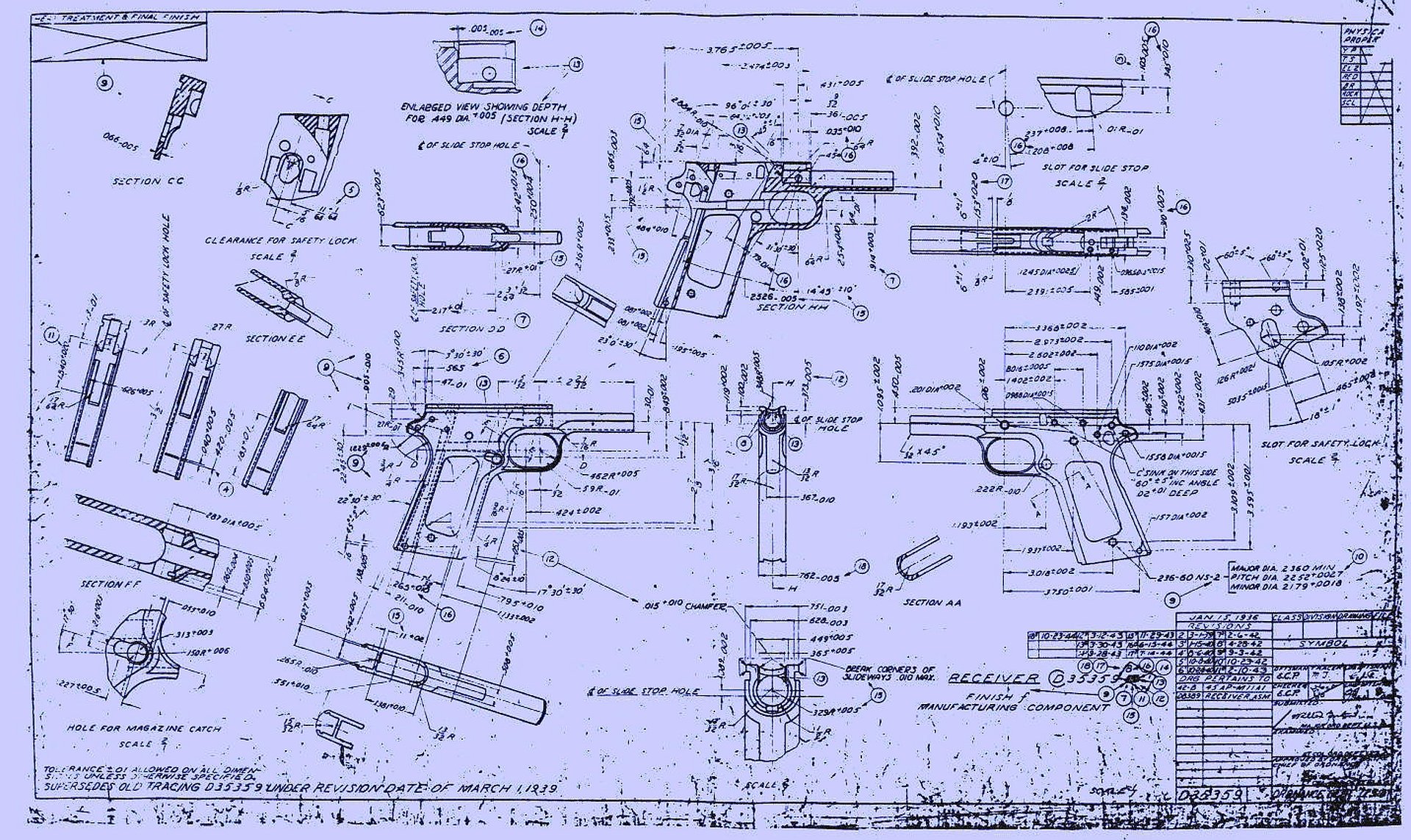 Military Gun Schematic HD Wallpaper: Precision Design Unveiled