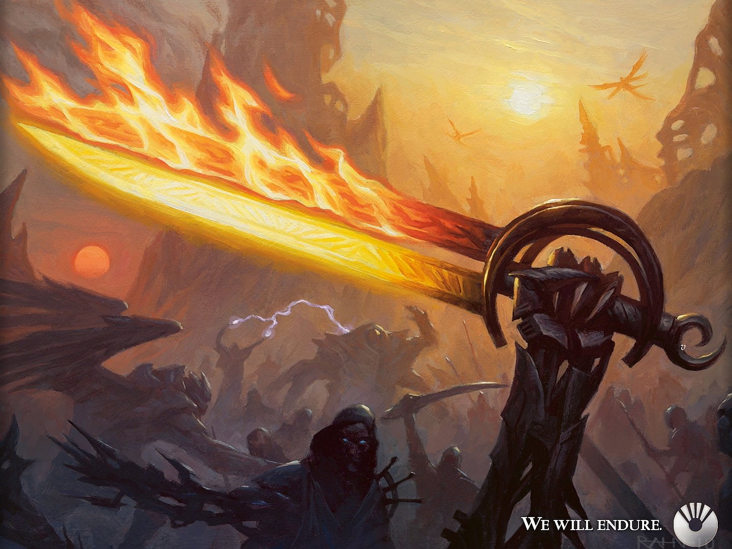 Download Sword Man Made Magic: The Gathering Wallpaper