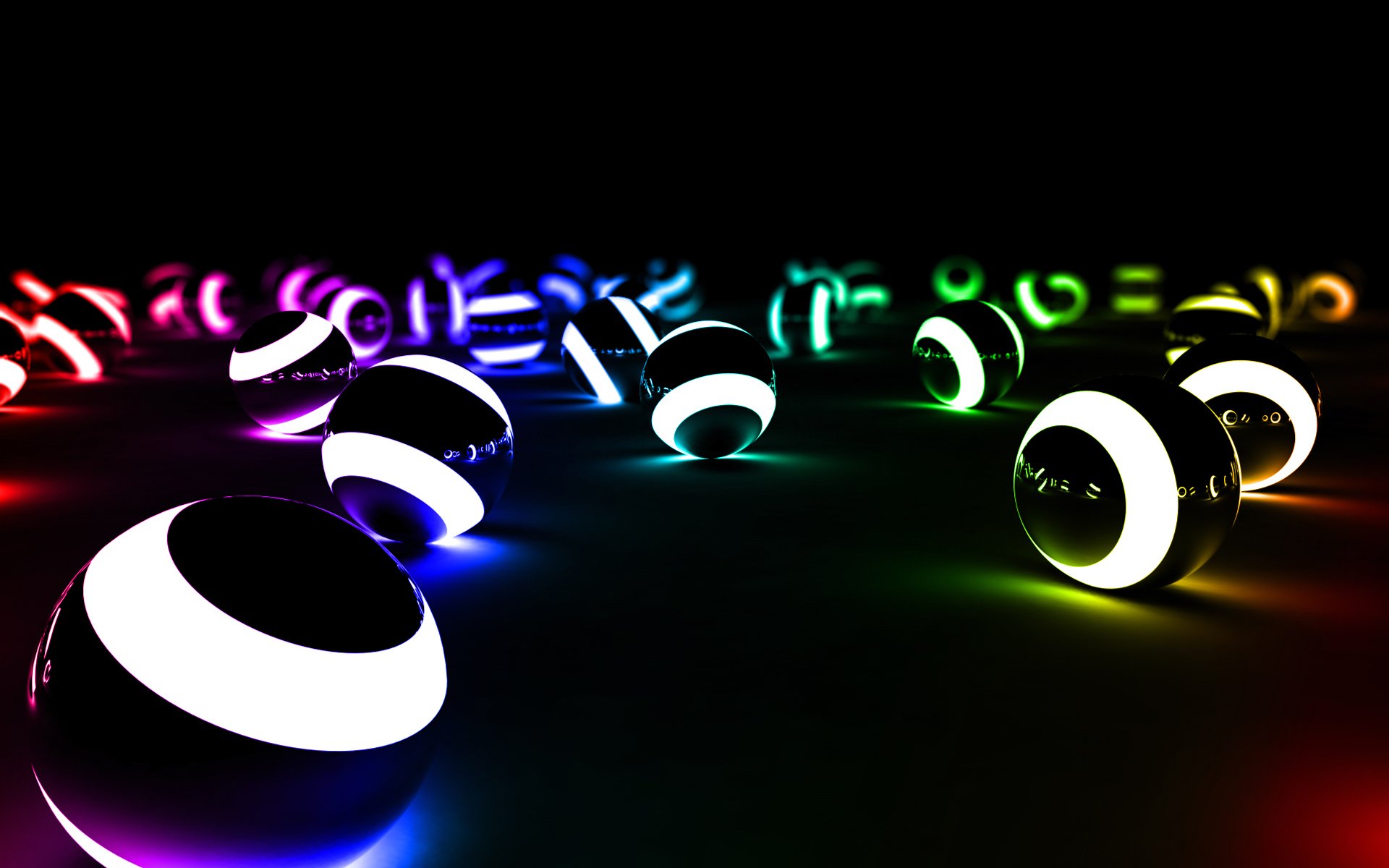 Download Glow Dark Colorful Colors Artistic CGI HD Wallpaper