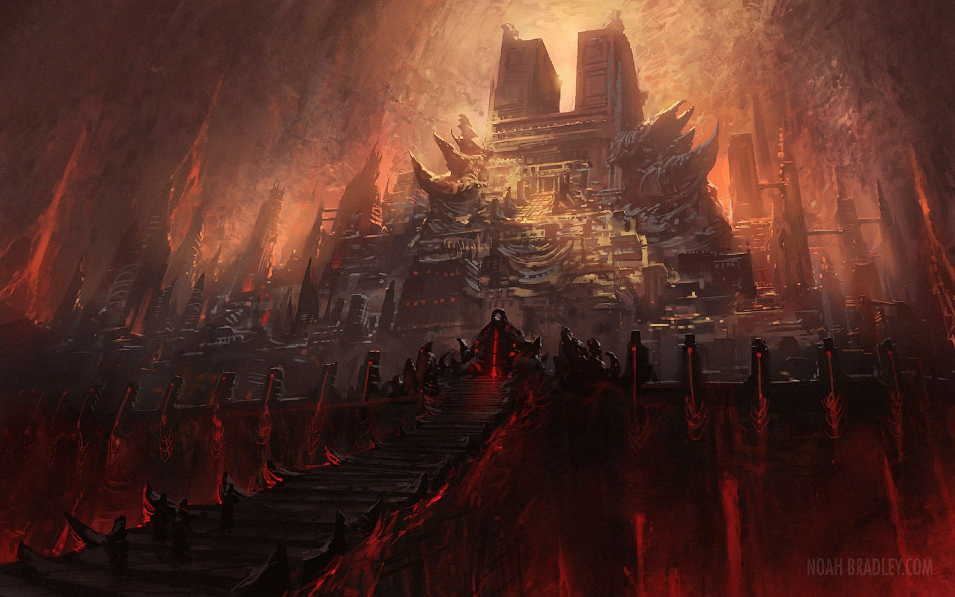 Epic Fantasy Castle HD Wallpaper by Noah Bradlay