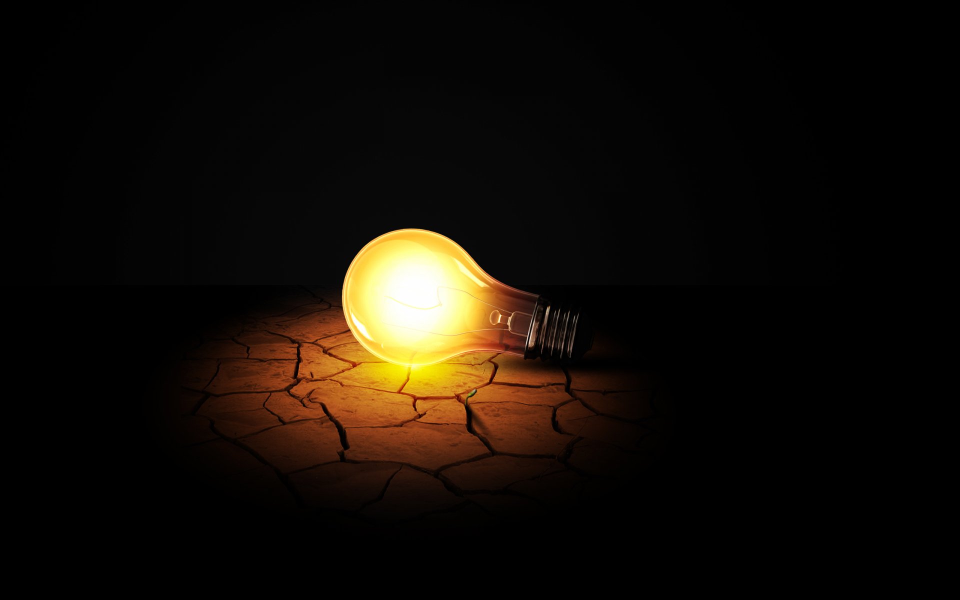 Download Man Made Light Bulb HD Wallpaper