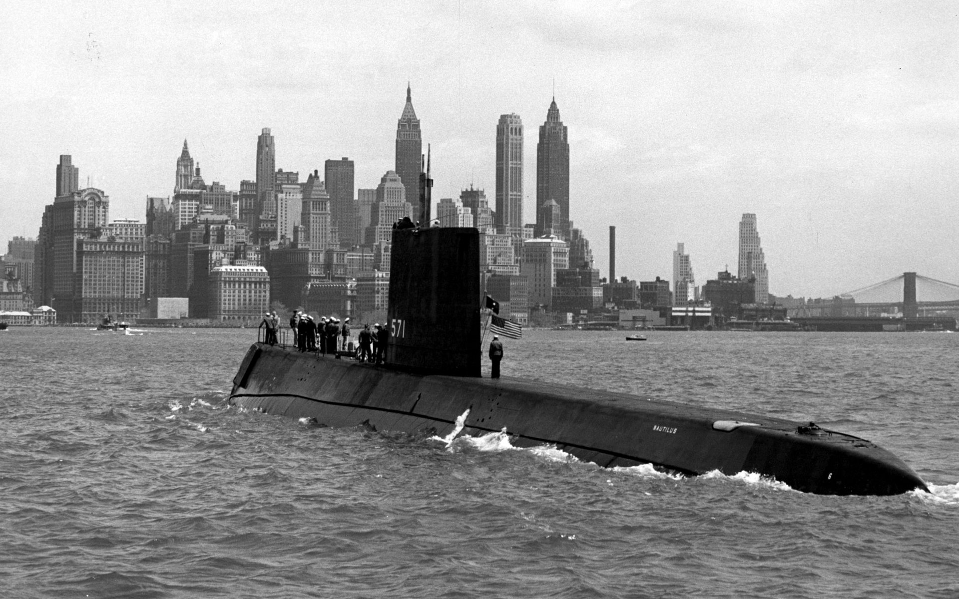 Download USS Nautilus (SSN-571) Military Submarine HD Wallpaper