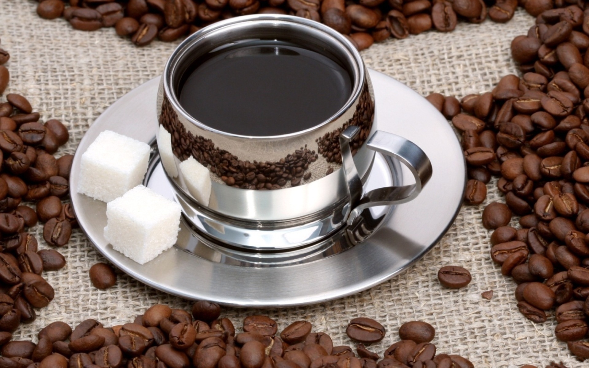 HD Wallpaper: Delightful Coffee and Beans