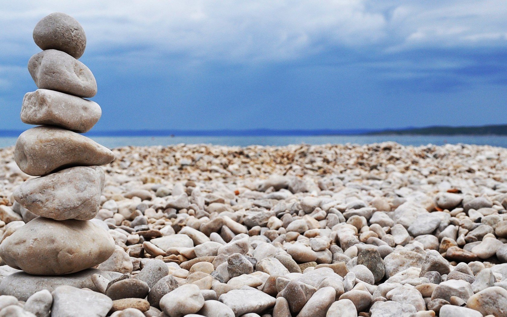 Serene Stone Balance: HD Nature's Harmony | 1680x1050 | Wallpaper Abyss