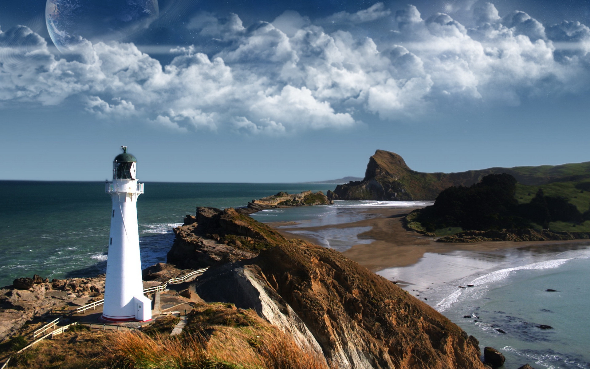 Download Man Made Lighthouse HD Wallpaper