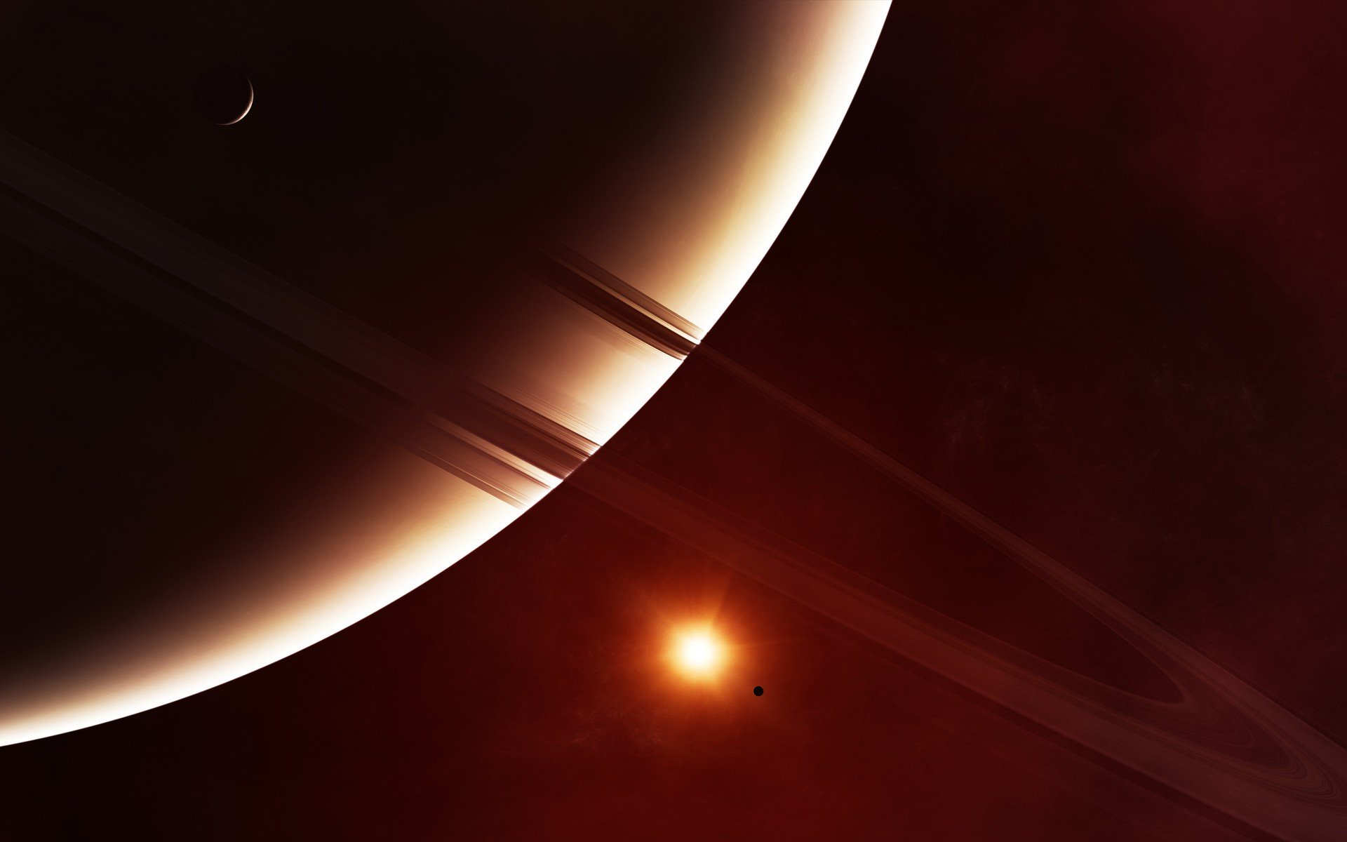 Download Sci Fi Planetary Ring HD Wallpaper