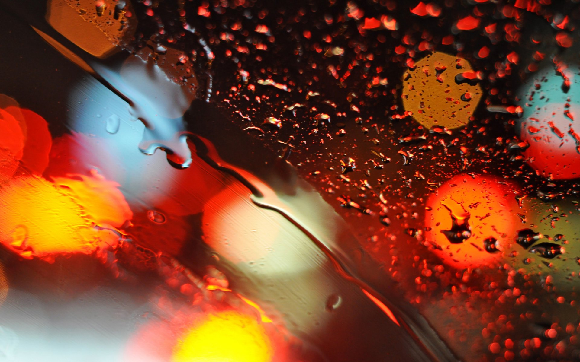 Vibrant Rain Bokeh: HD Wallpaper Full of Colorful Circles