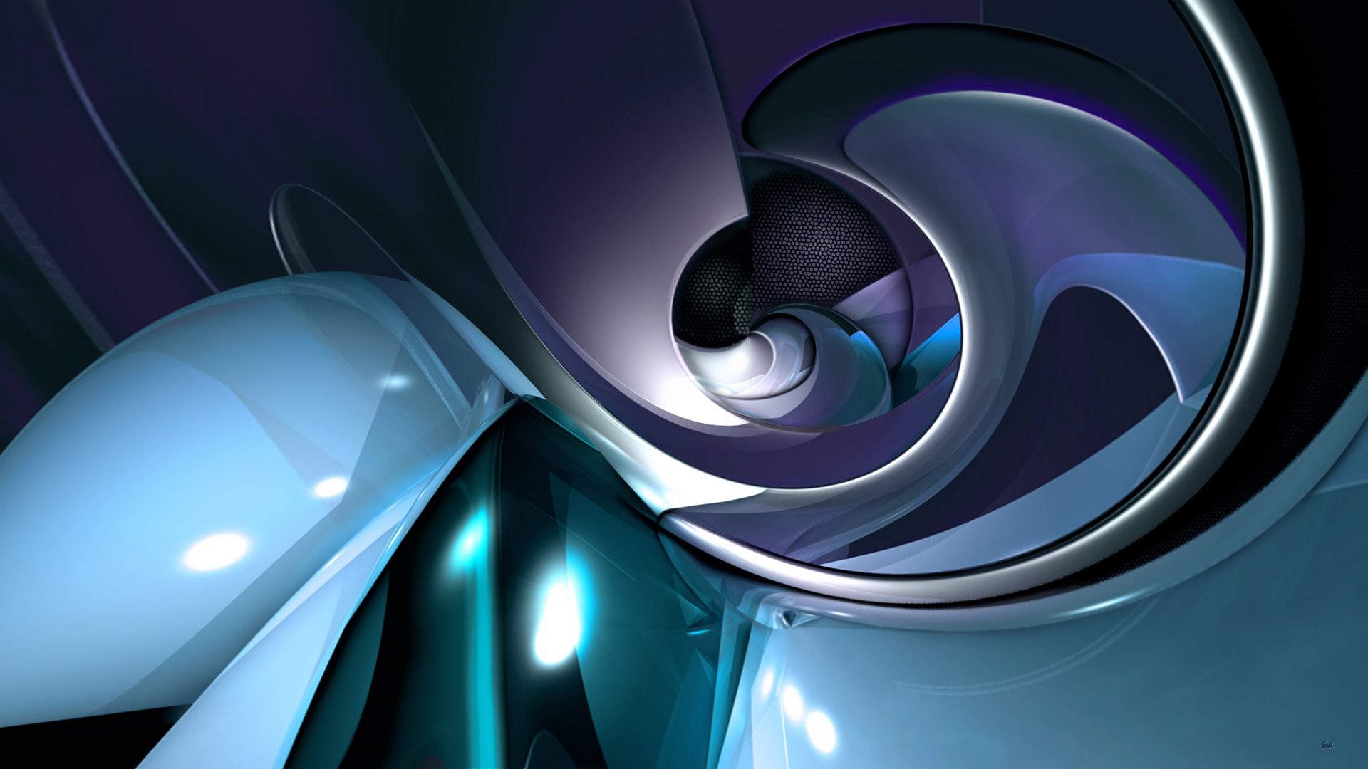 Download Abstract Turquoise HD Wallpaper