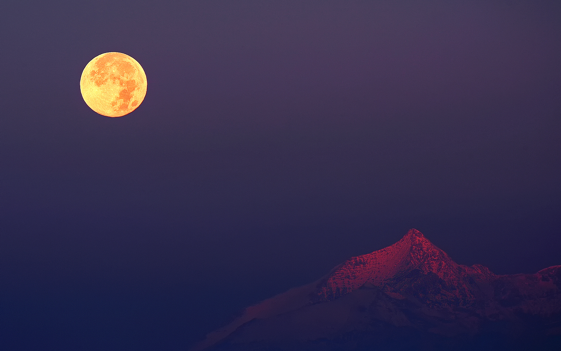 Stunning Moonlit Landscape - HD Wallpaper