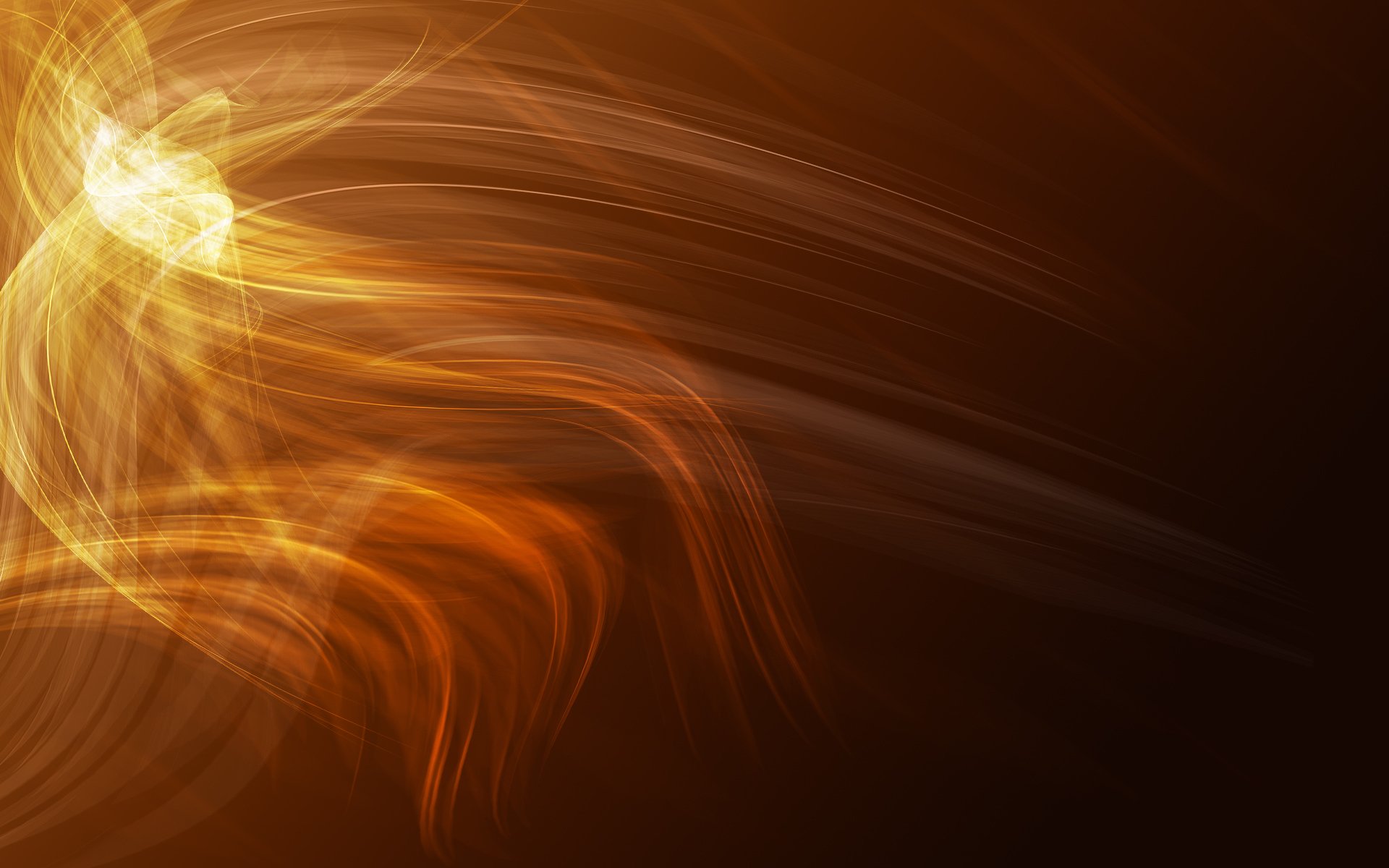 Vibrant Flow: Abstract Orange HD Wallpaper | 1920x1200 | Wallpaper Abyss