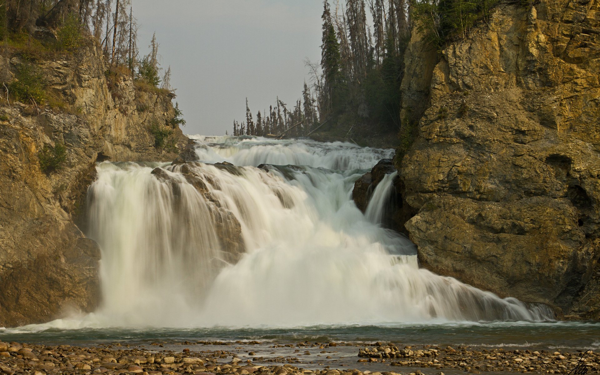 Download Nature Waterfall HD Wallpaper | 1920x1200 | Wallpaper Abyss