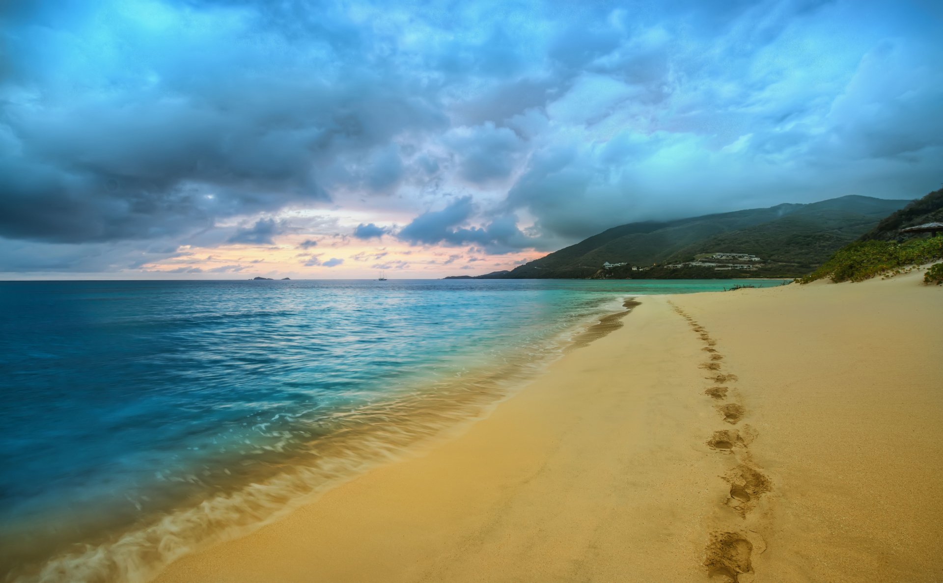 Download Nature Beach HD Wallpaper | 3000x1856 | Wallpaper Abyss