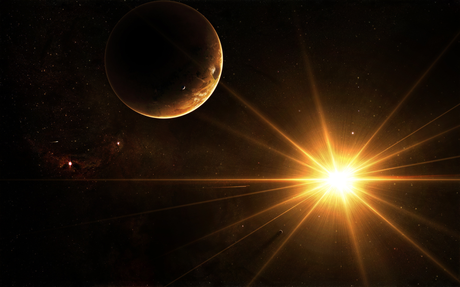 Download Sci Fi Sun HD Wallpaper