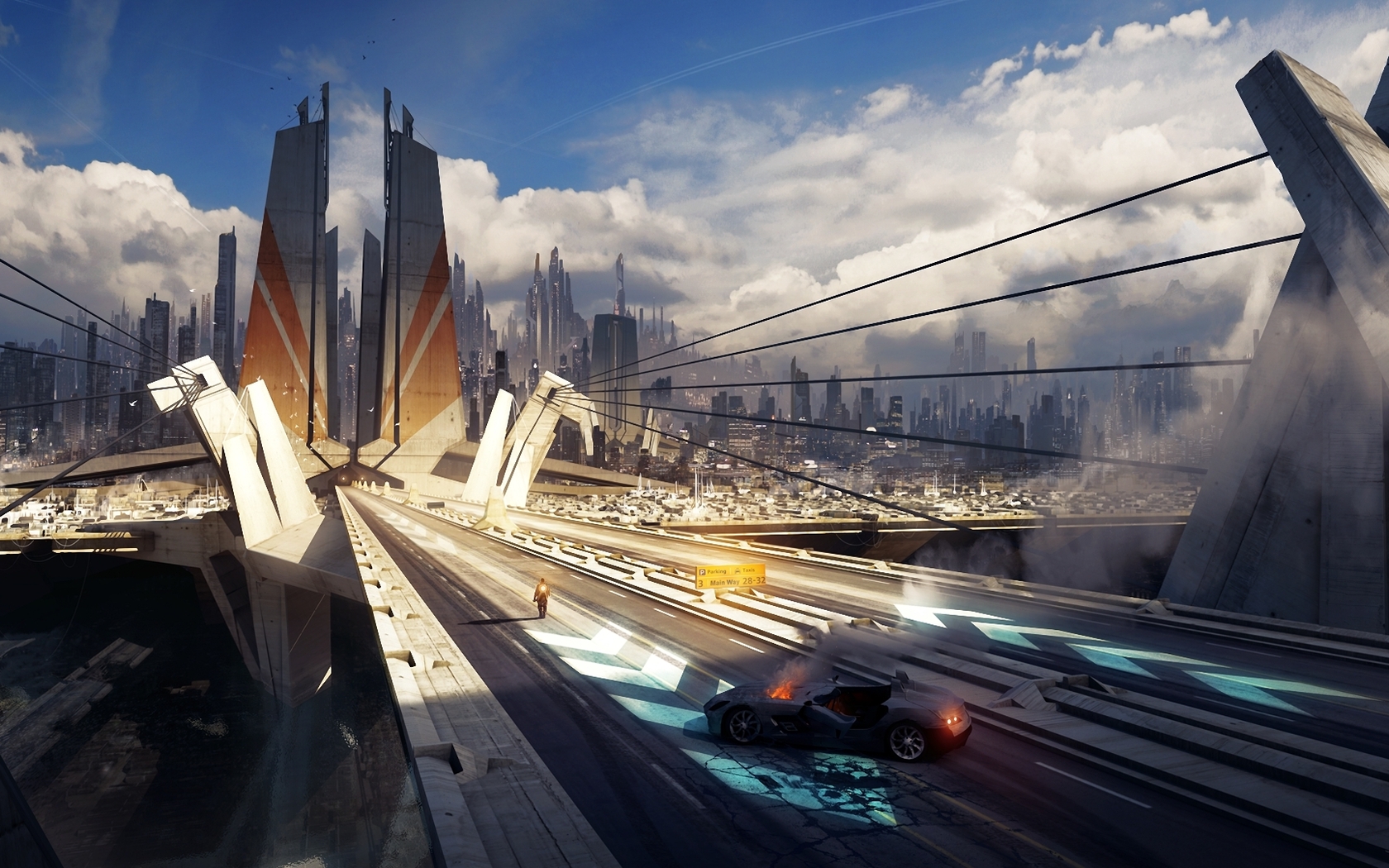 Download Sci Fi City Sci Fi City Wallpaper