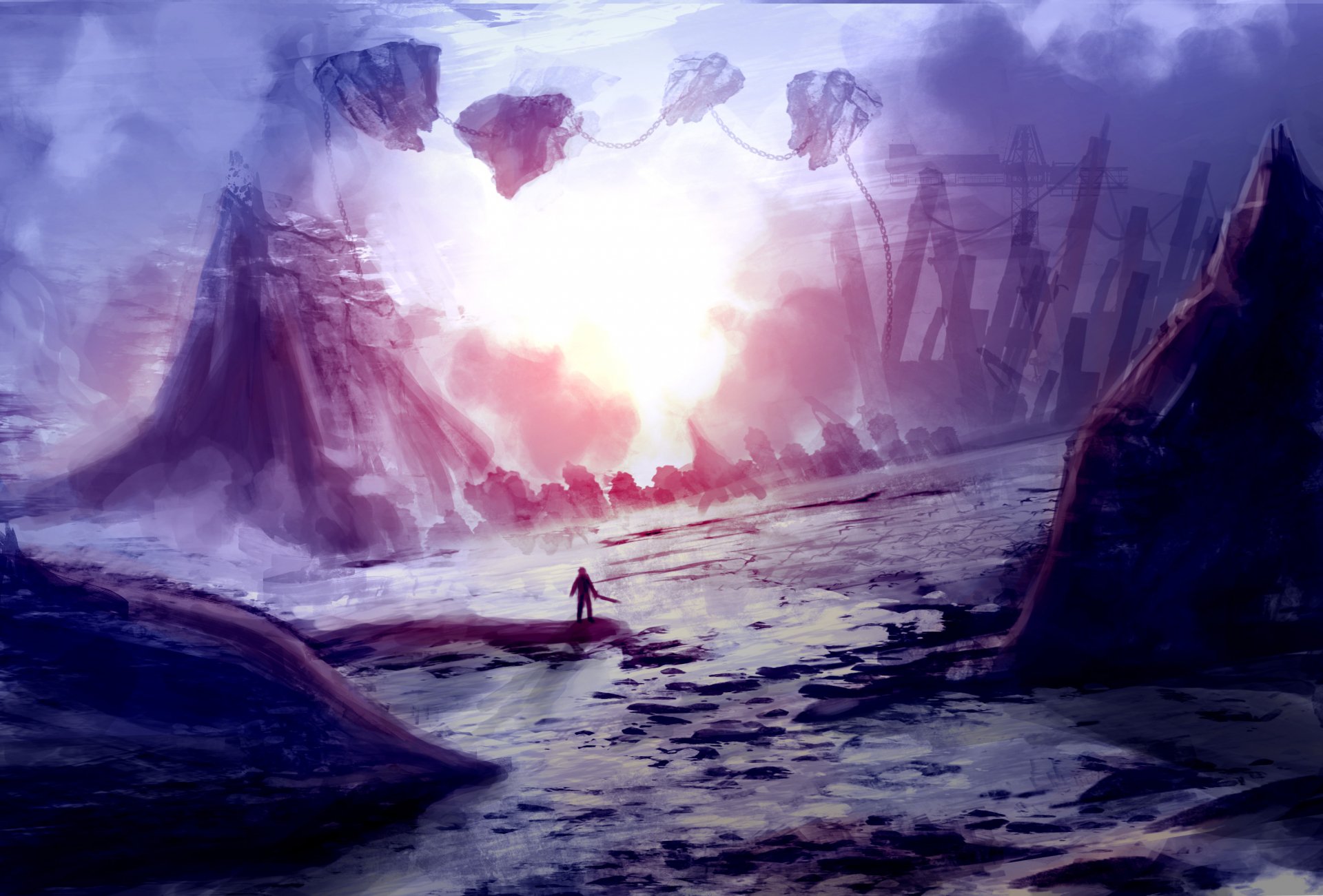 Download Fantasy Landscape Fantasy Landscape HD Wallpaper