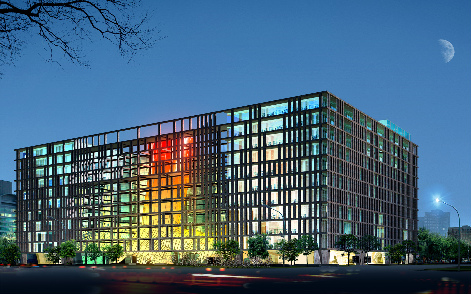 Download Artistic Building HD Wallpaper