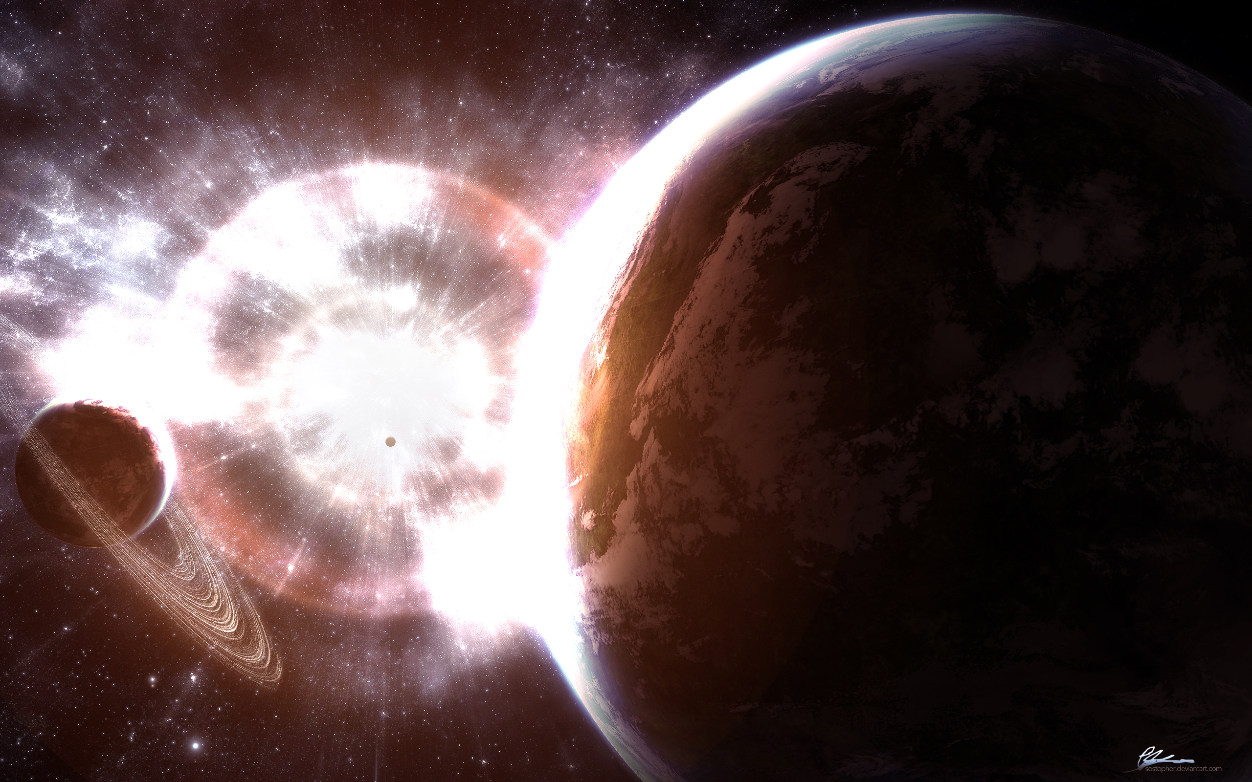 Download Sci Fi Explosion HD Wallpaper