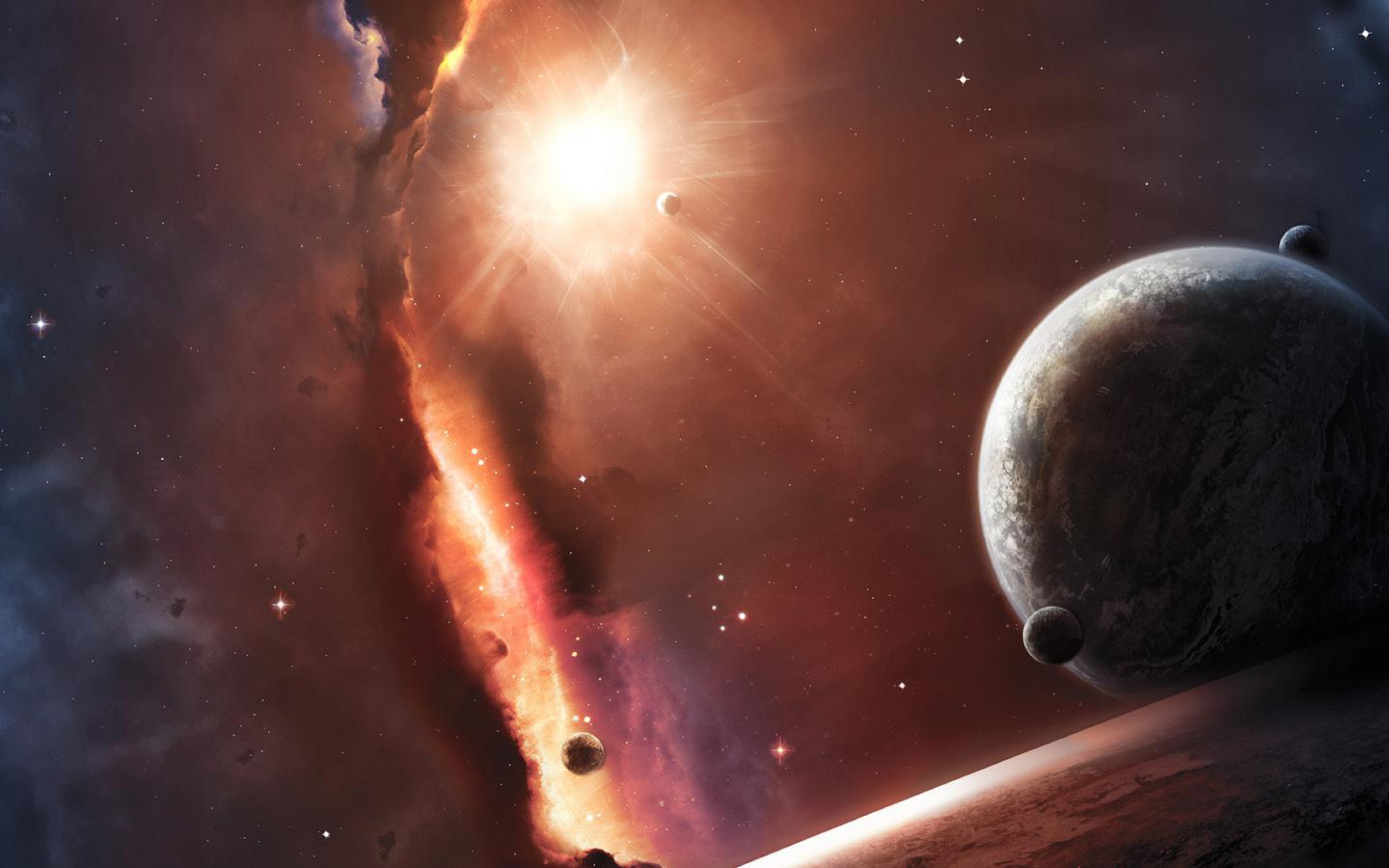 Wallpaper Nebula Iron