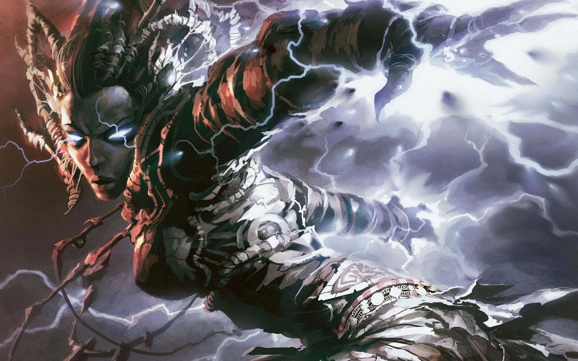 Arcane Storm: HD Magic The Gathering Warrior Wallpaper | 1920x1200 ...