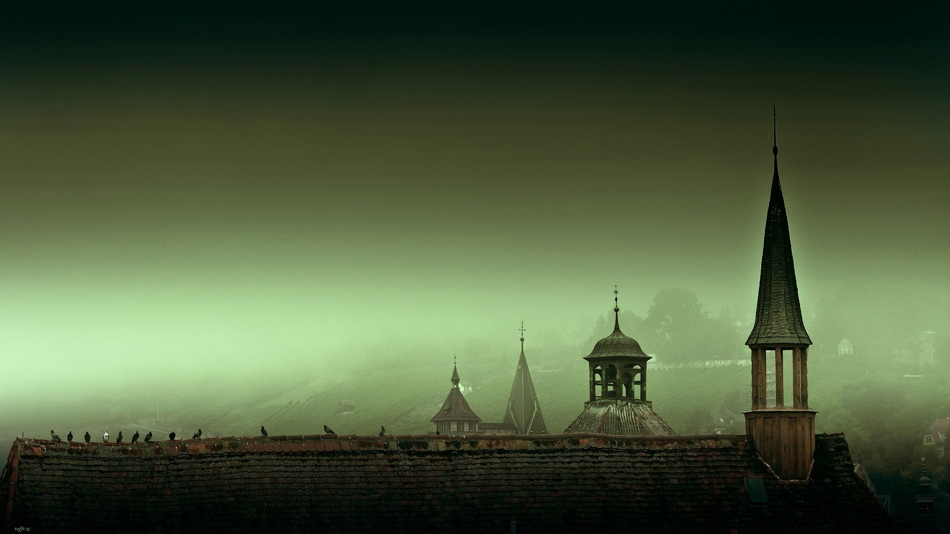Sacred Church Silhouettes HD Wallpaper | 1920x1080 | Wallpaper Abyss