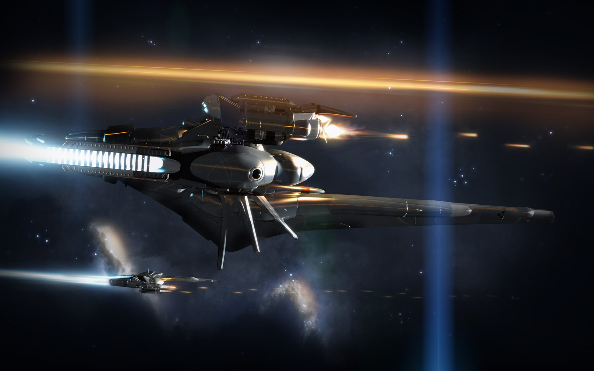 Download Sci Fi Spaceship HD Wallpaper
