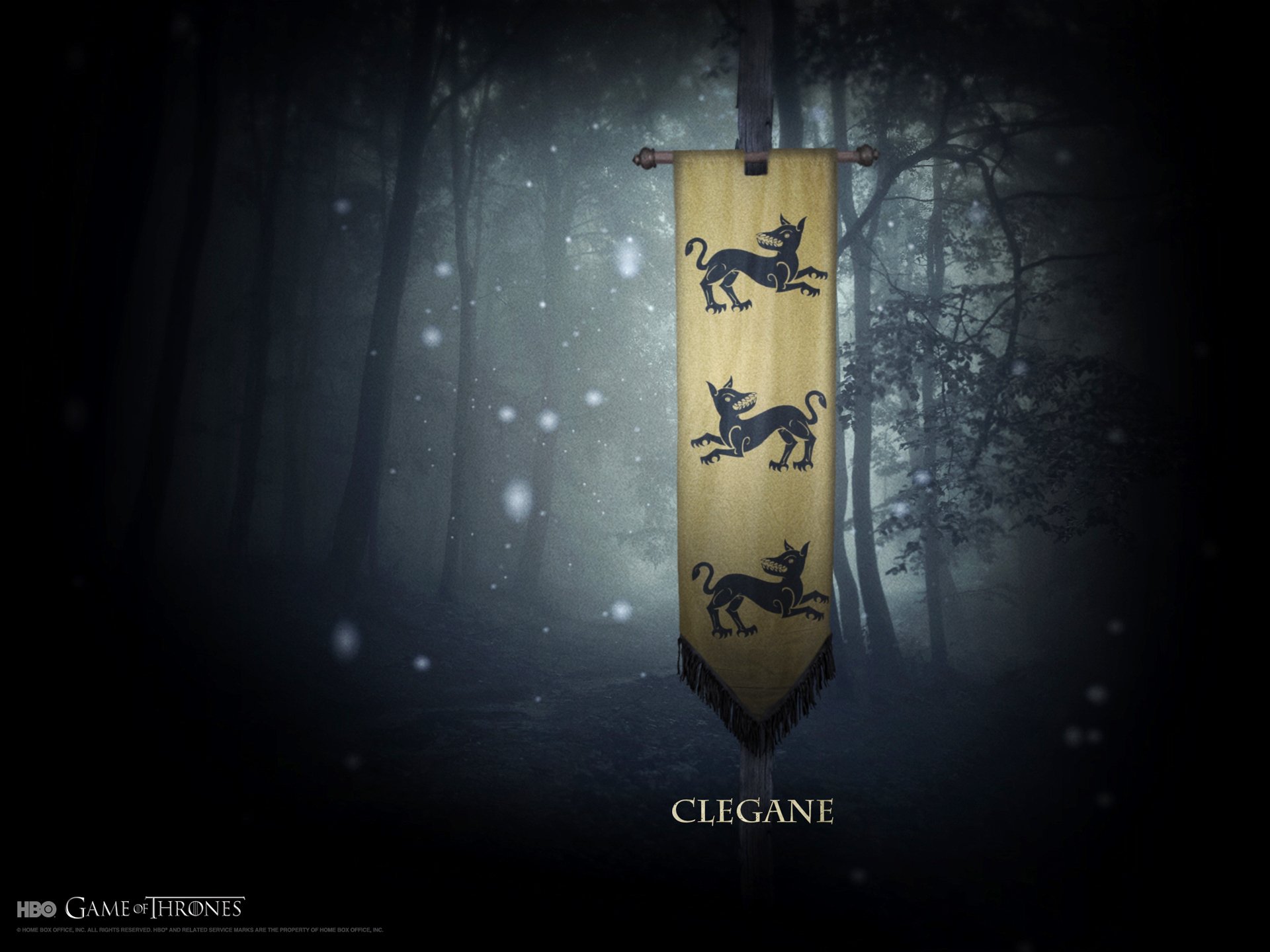 House Clegane Banner — Game of Thrones HD Wallpaper | 1920x1440 ...
