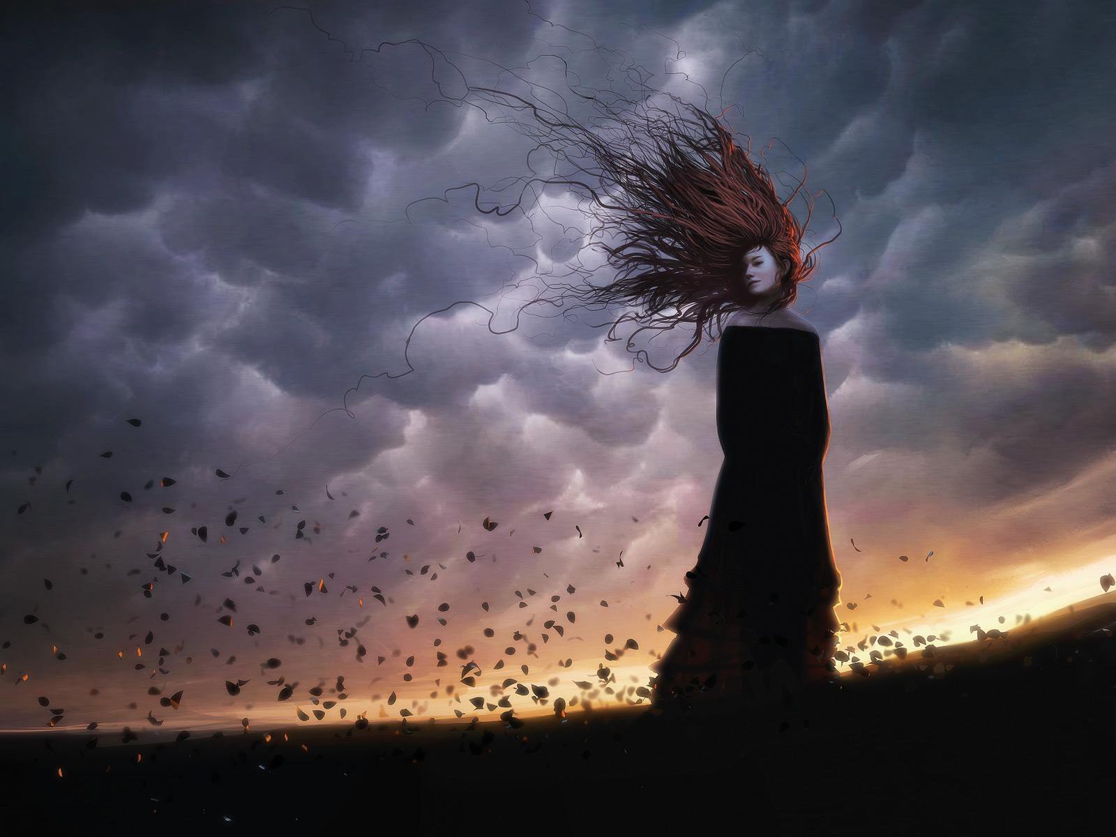 Sad Witch: An Artistic HD Wallpaper Experience