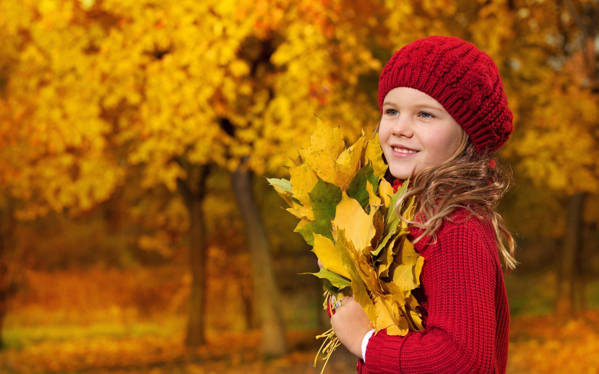 Autumn Joy: HD Child Photography in Golden Fall Colors | 2560x1600 ...
