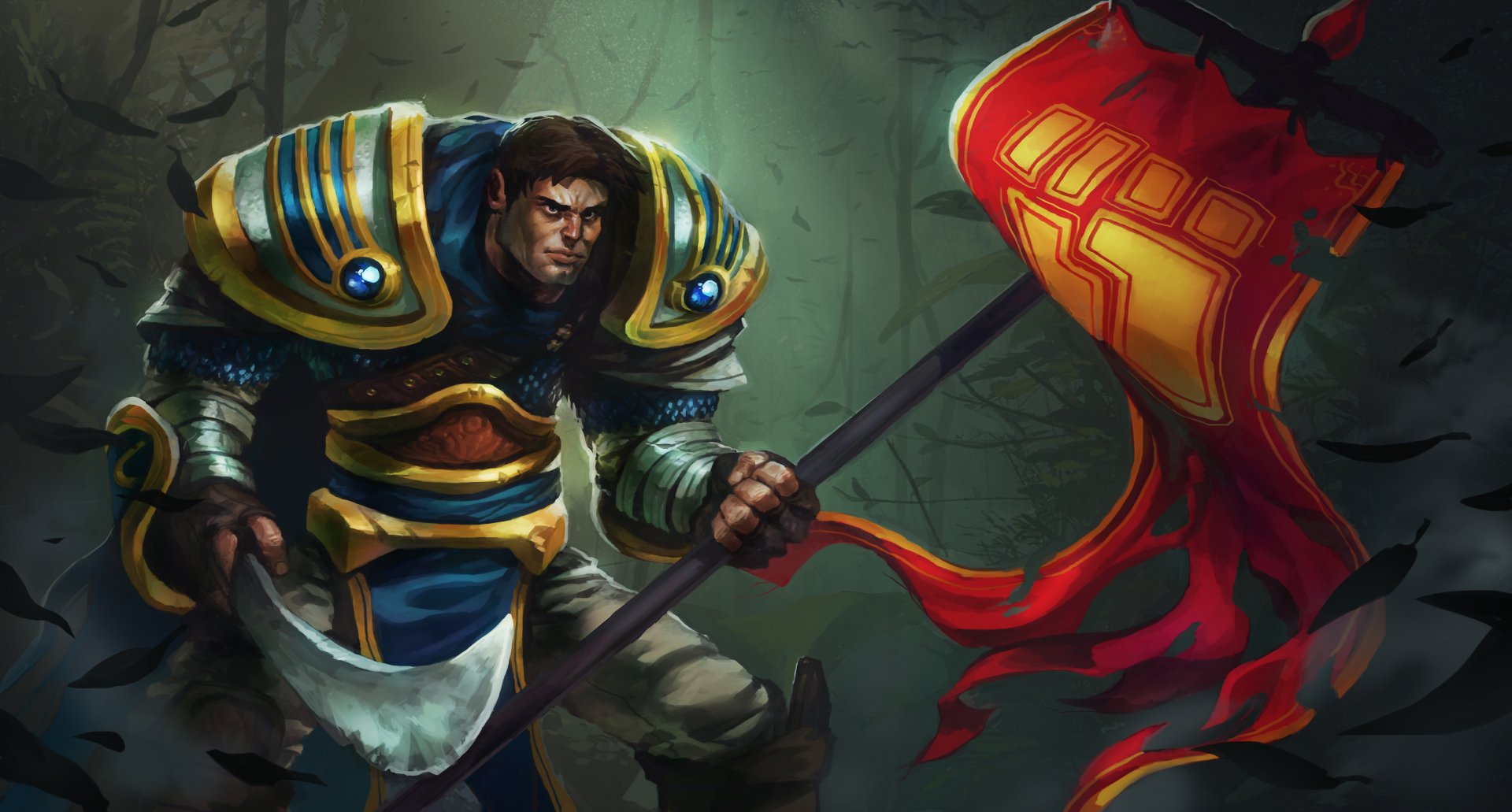 Garen’s Valor: Epic HD League of Legends Wallpaper