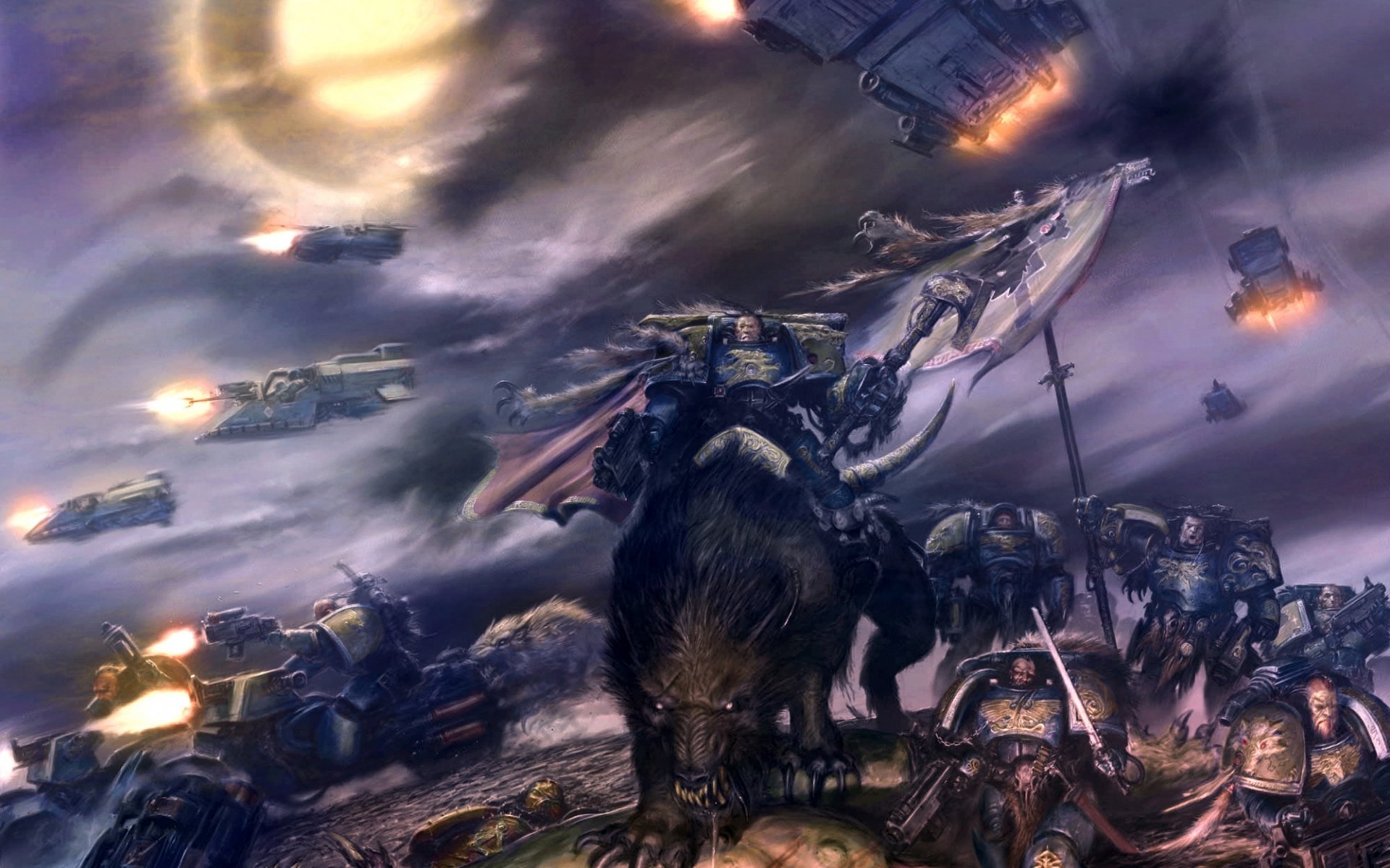 Warhammer 40k Epic Battle HD Wallpaper – Free Download for Video Game Fans
