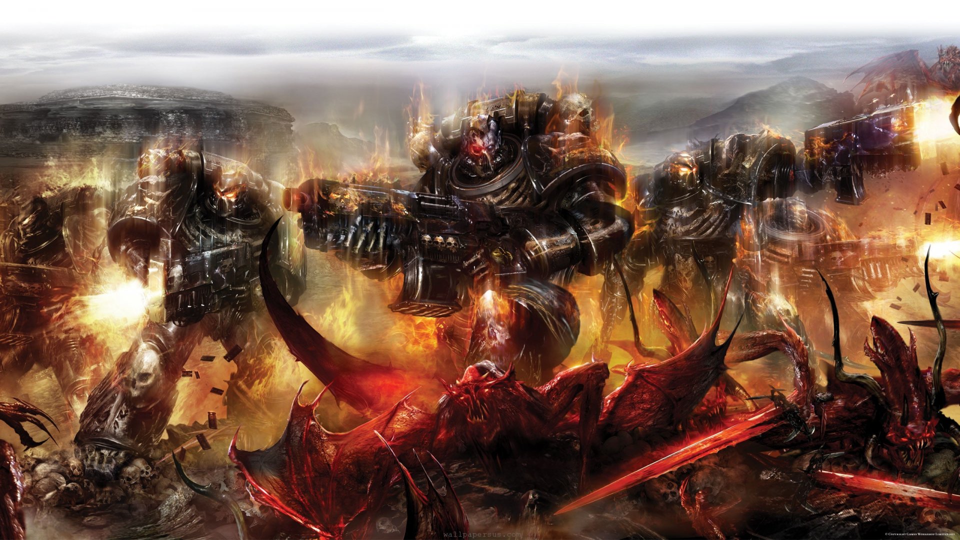 Warhammer 40 000 Full HD Fond D cran And Arri re Plan 2560x1440 ID 