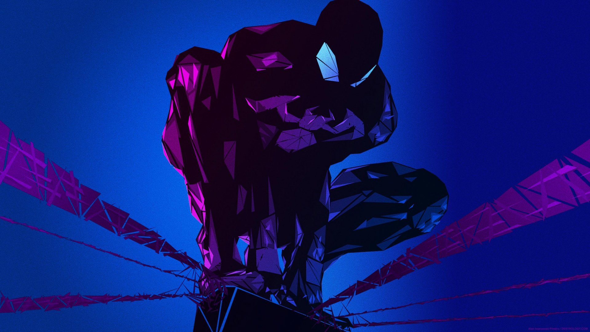 Spider-Man HD Comic Vibes: Night Swinger Wallpaper | 2560x1440 ...